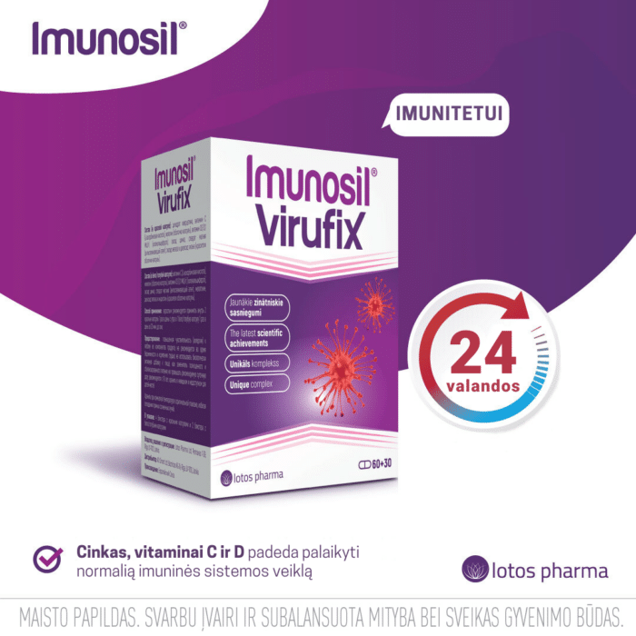 Imunosil Virufix imunitetui | Ortomolekulinės medicinos principu