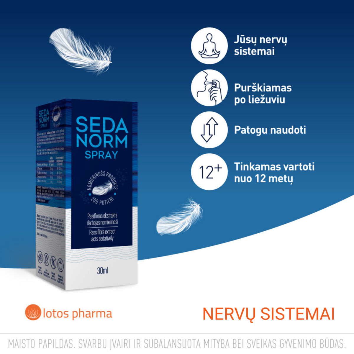 2x Sedanorm Spray, 30ml - Lotos Pharma
